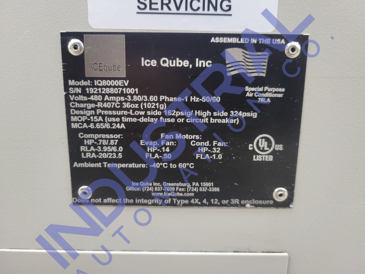 Ice Qube Cooling Systems Inc IQ8000EV