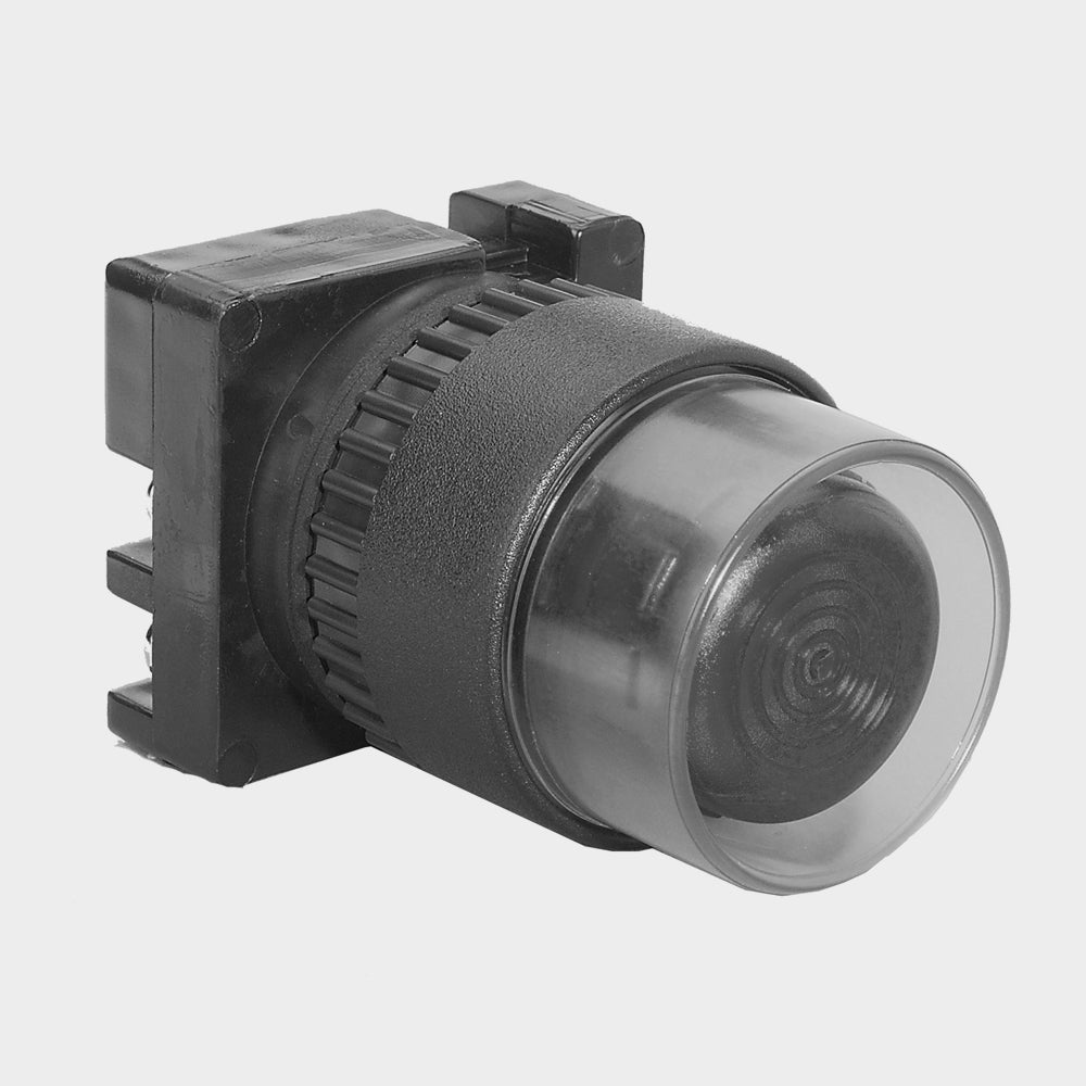 Illuminated Push Button - Guarded AMBER 120V
